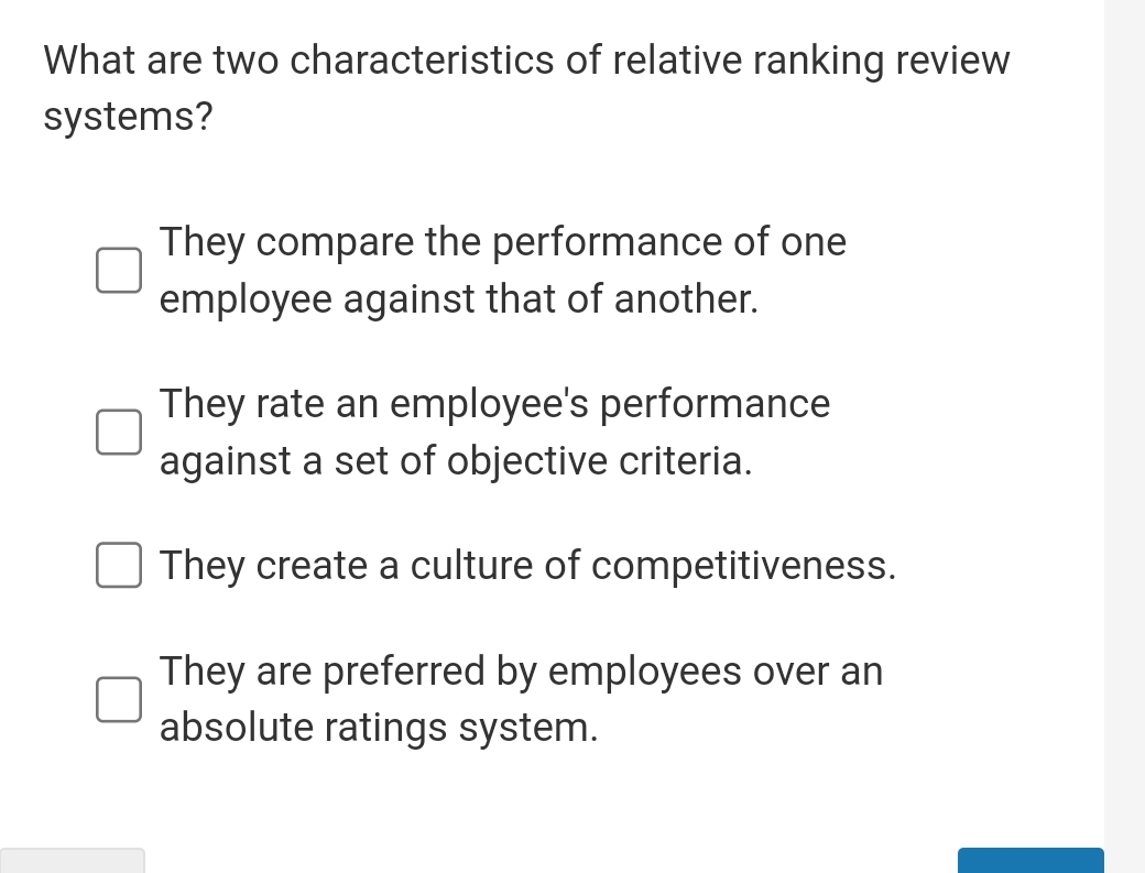 Solved What are two characteristics of relative ranking | Chegg.com