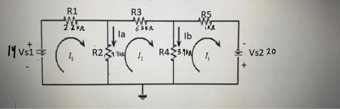 Solved find I1 and I2 and I3 and Ia and Ib by using mesh | Chegg.com