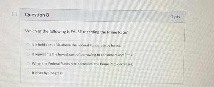 Solved Which of the following is FALSE regarding the Prime | Chegg.com