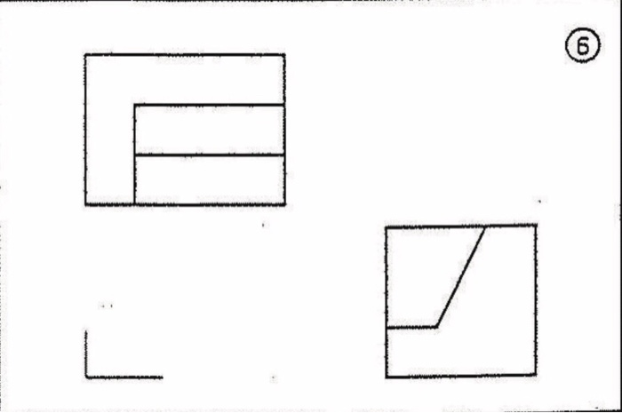 Solved top left is the left view, bottom right is the right | Chegg.com