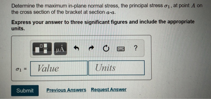 Solved Consider the bracket shown in (Figure 1). Follow the | Chegg.com