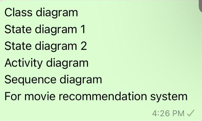 Solved Class diagram State diagram 1 State diagram 2 | Chegg.com