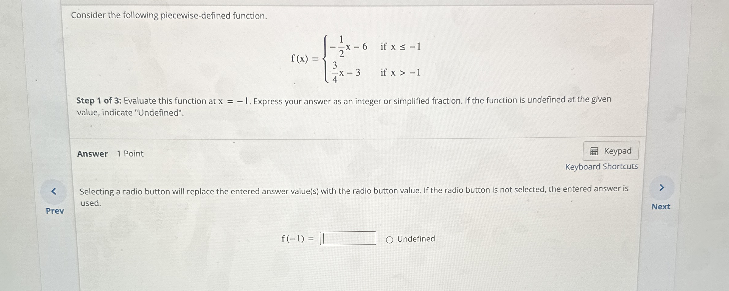 Solved Consider the following piecewise-defined | Chegg.com