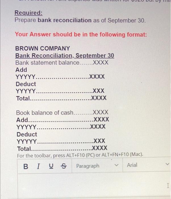 Solved QUESTION 11 Brown Company's bank statement for | Chegg.com