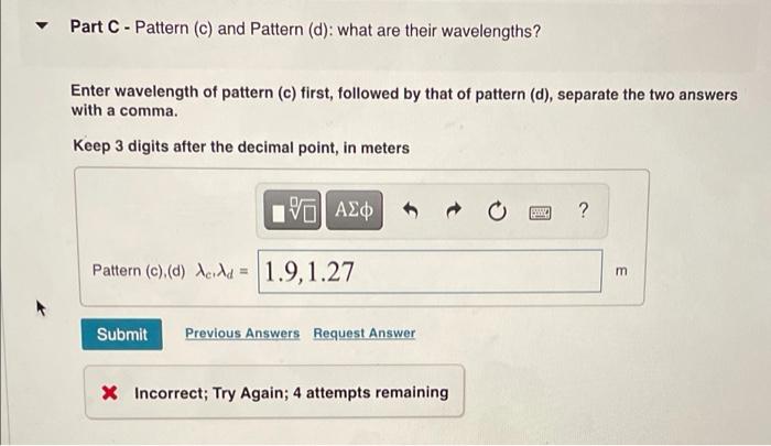 Solved 9 of 14 10 Review Part A- Pattern (a) and Pattern | Chegg.com