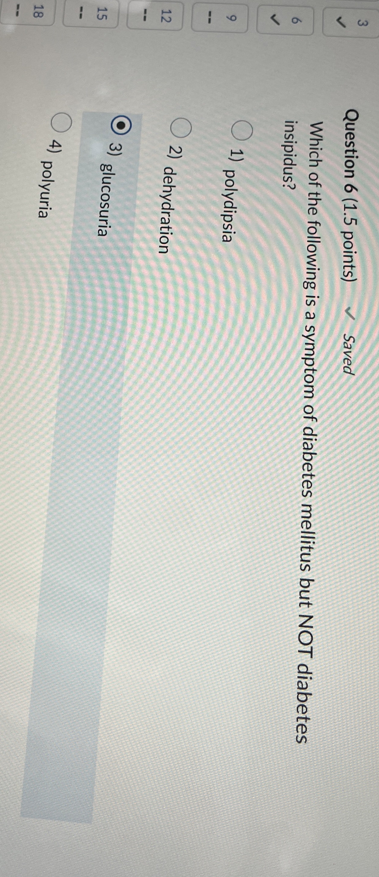Solved Question 6 (1.5 points)SavedWhich of the following | Chegg.com Solved Question 6 (1.5 points)SavedWhich of the following | Chegg.com