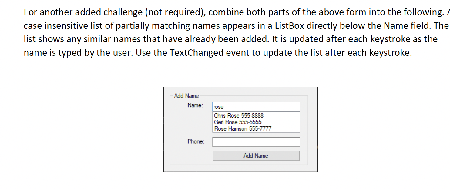 Solved For another added challenge (not required), ﻿combine | Chegg.com