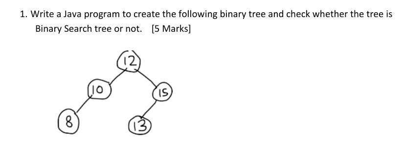 Solved 1. Write a Java program to create the following | Chegg.com