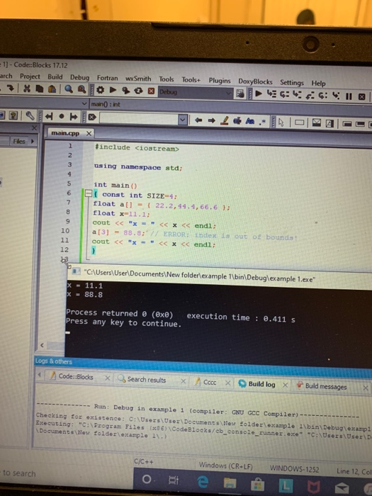 Solved Tools+ Plugins DoxyBlocks Settings Help cks 17.12 | Chegg.com