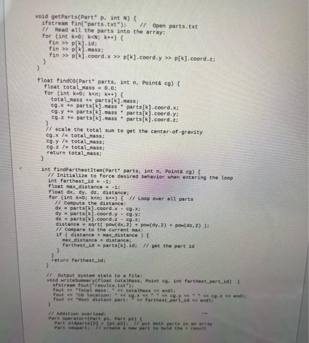 Solved C++ Homework 6 In the previous assignment, a struct | Chegg.com