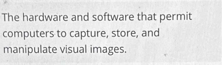 Solved The hardware and software that permit computers to | Chegg.com