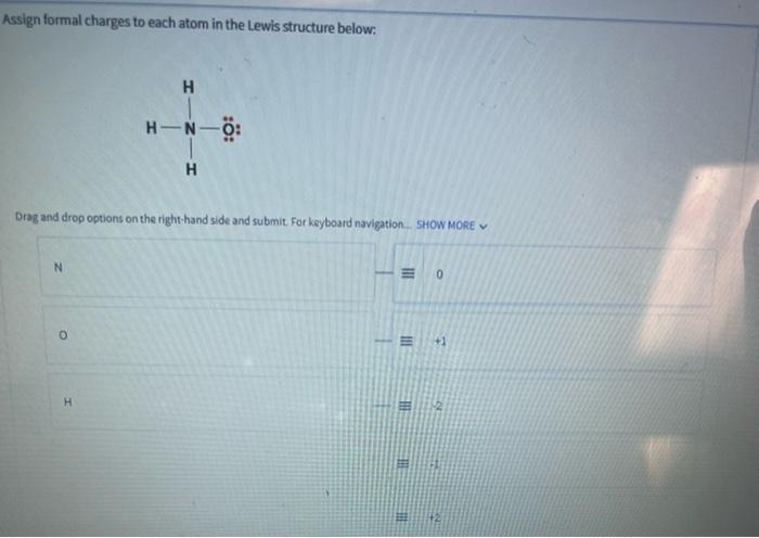Solved Assign formal charges to each atom in the Lewis | Chegg.com