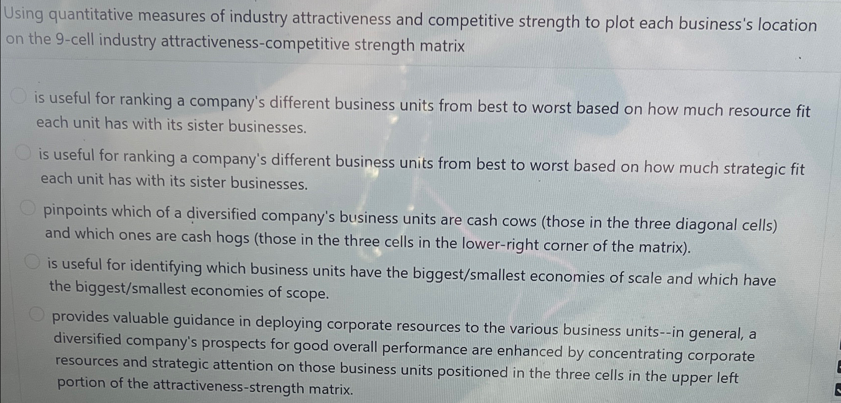 Solved Using quantitative measures of industry | Chegg.com