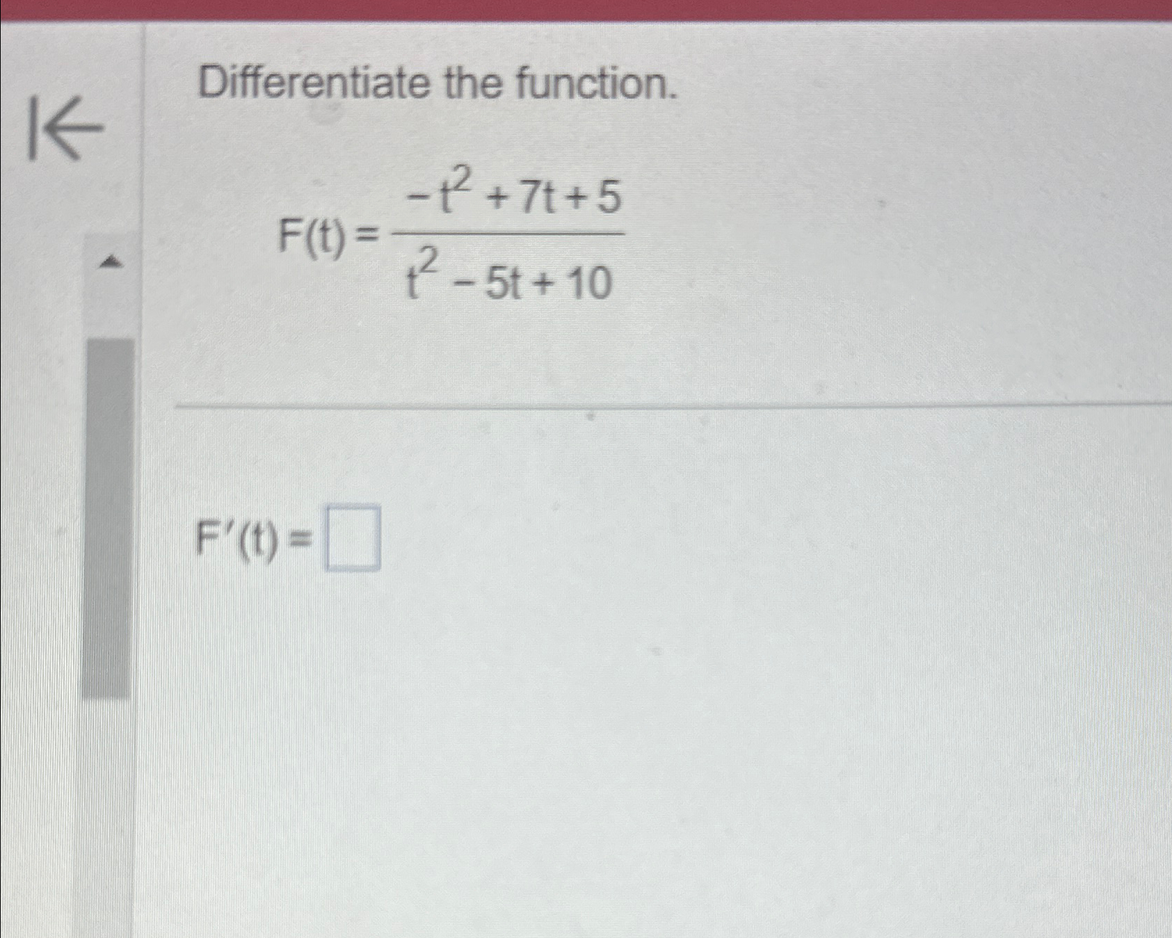 Solved Differentiate the | Chegg.com