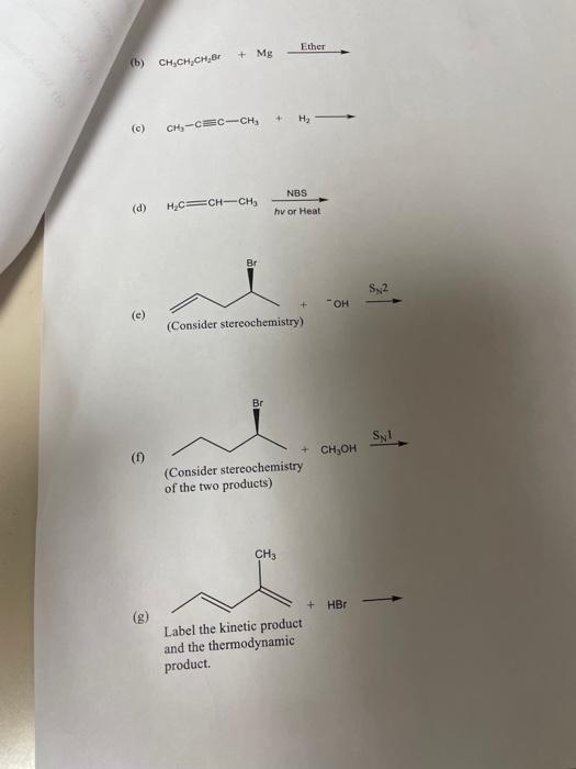 Solved 23. Refer to the four reactions shown below when | Chegg.com