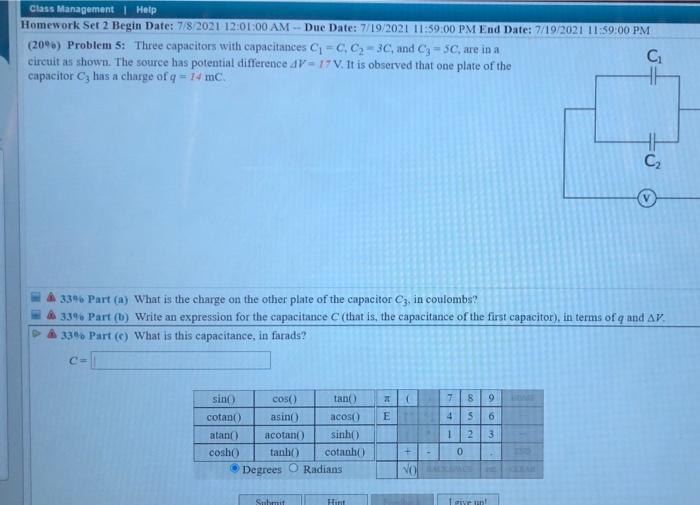 Solved Class Management | Help Homework Set 2 Begin Date: | Chegg.com