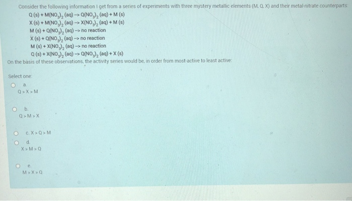 Solved Consider the following information I get from a | Chegg.com