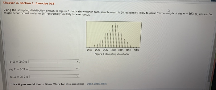 Solved Chapter 3, Section 1, Exercise 017 Using the sampling | Chegg.com