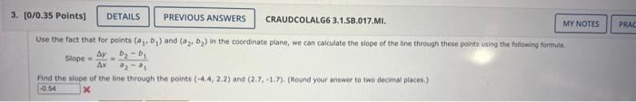 Solved Use the fact that for points (a1,b1) and (a2,b2) in | Chegg.com