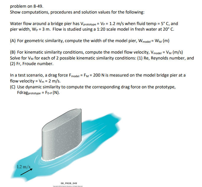Solved problem on 8-49.Show computations, procedures and | Chegg.com