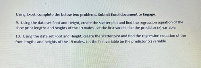 Solved Using Excel, complete the below two problems. Submit | Chegg.com