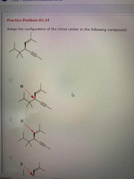 Solved Practice Problem 05.34 Assign the configuration of | Chegg.com
