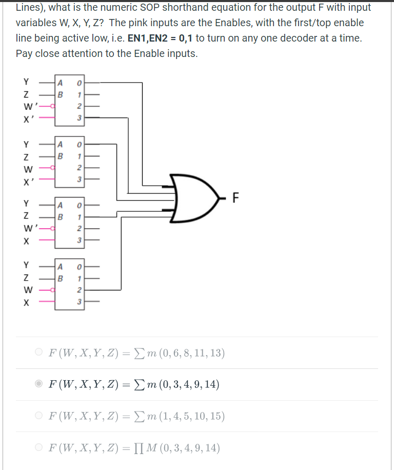 Solved Lines), ﻿what is the numeric SOP shorthand equation | Chegg.com
