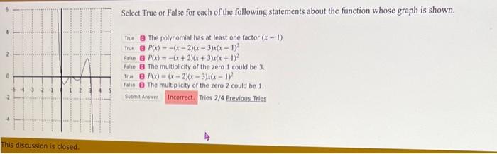 Solved Select True or False for each of the following | Chegg.com