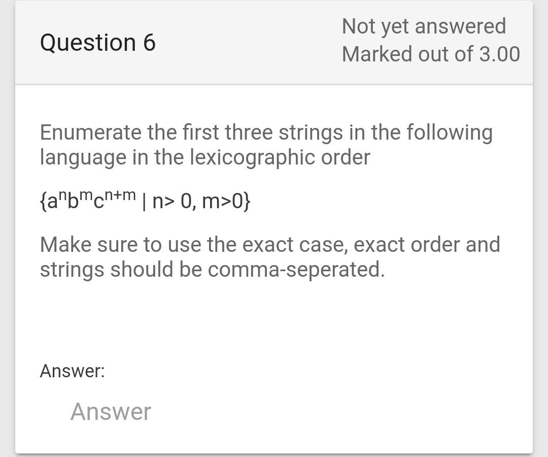 Solved 1- What is the shortest string in the language given | Chegg.com