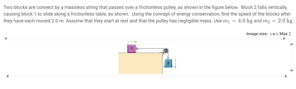 Solved Two blocks are connect by a massless string that | Chegg.com