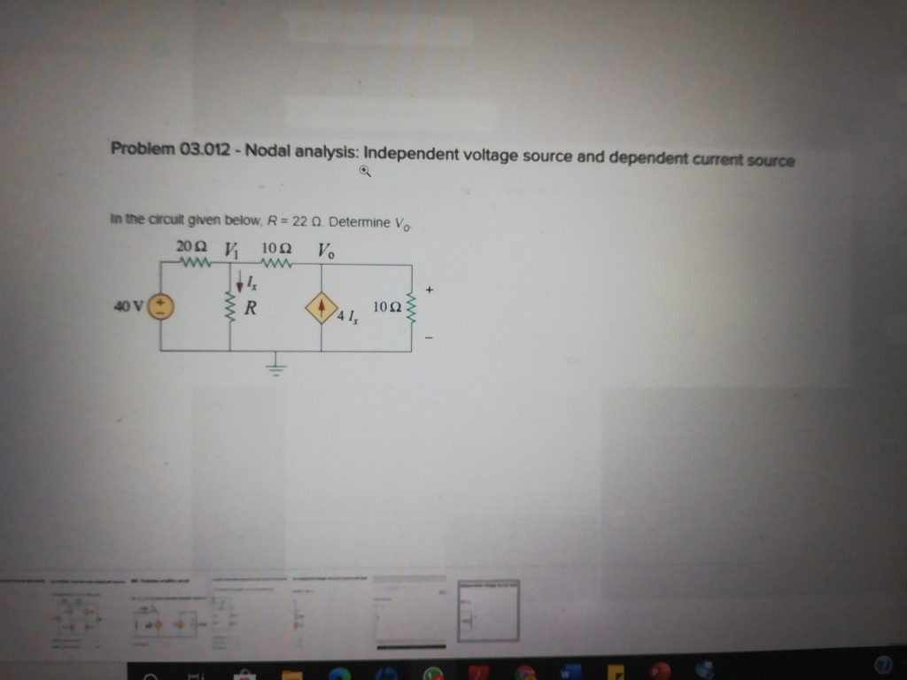Solved Problem 03012 Nodal Analysis Independent Voltage 4056