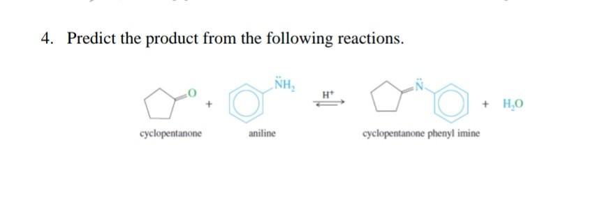 Solved 4. Predict the product from the following reactions. | Chegg.com