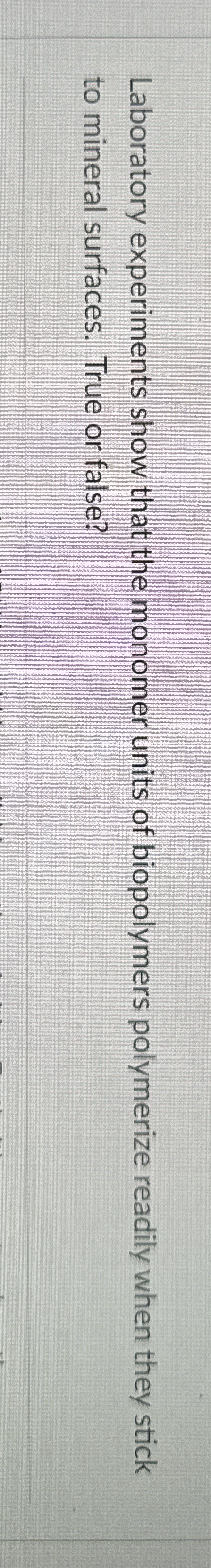 Solved Laboratory experiments show that the monomer units of | Chegg.com