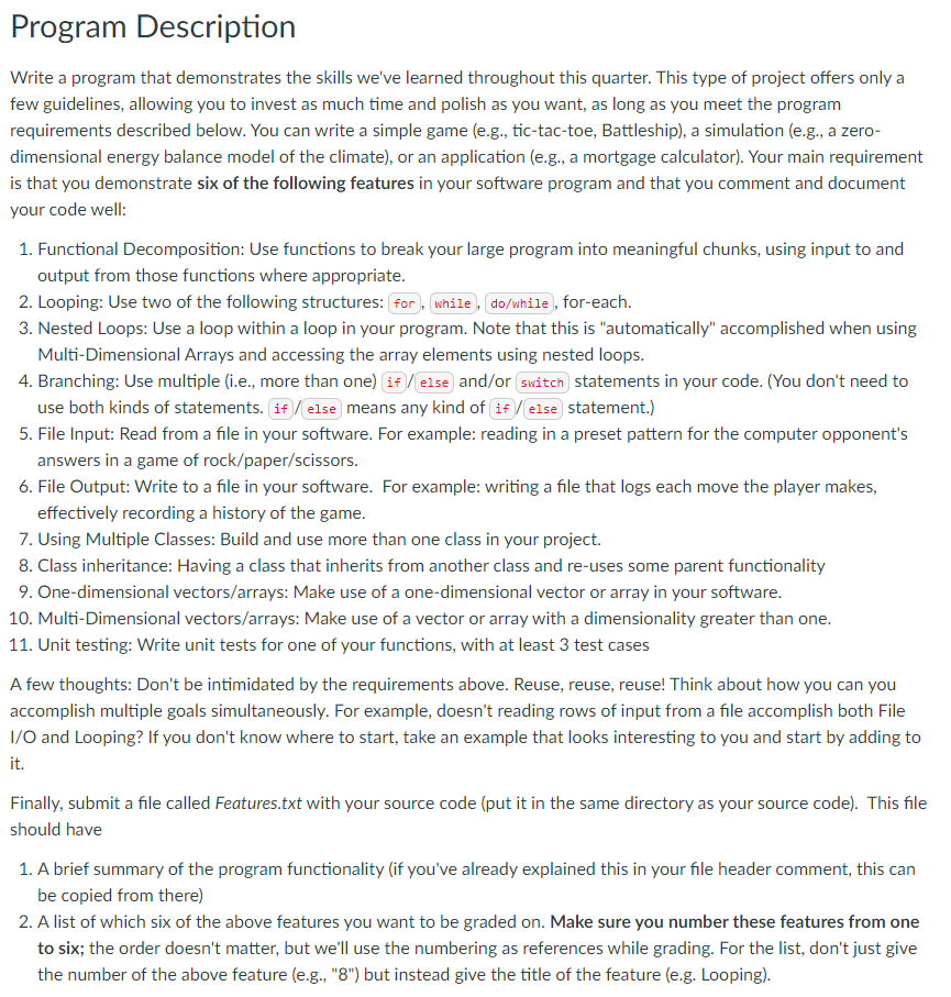 Solved Program Description Write A Program That Demonstrates 