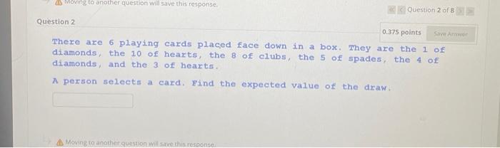 Solved Question 2 of 8 Question 2 0.375 points There are 6 | Chegg.com