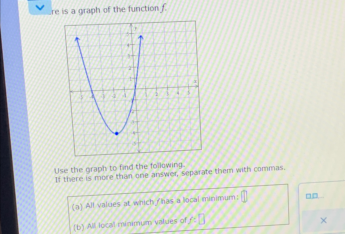 Solved Use the graph to find the following.If there is more | Chegg.com