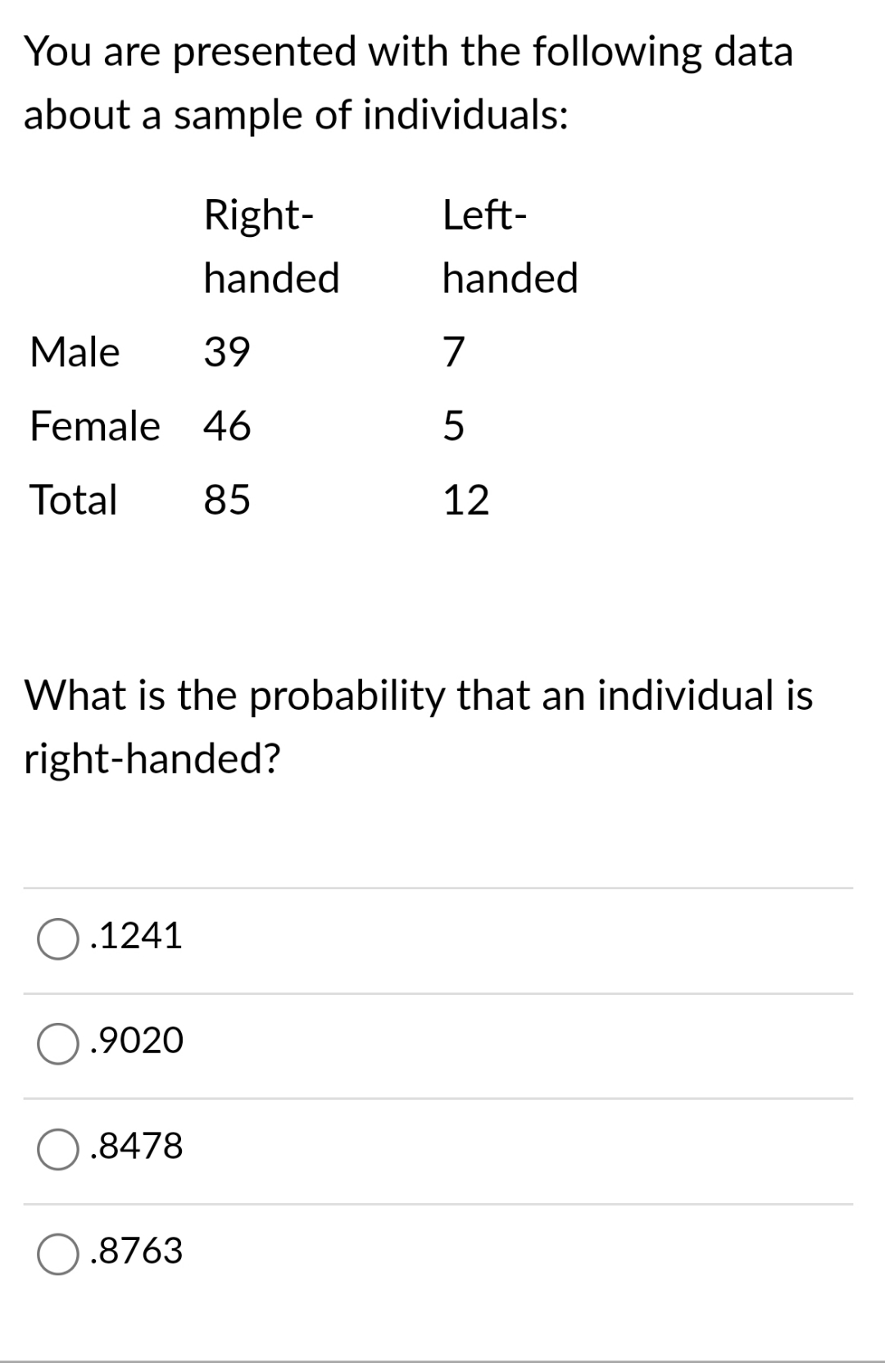 Solved Using the table from the last problem, what is the | Chegg.com