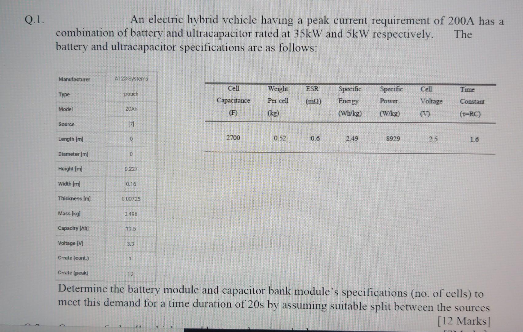 How number of cells connected in parallel arrived as | Chegg.com