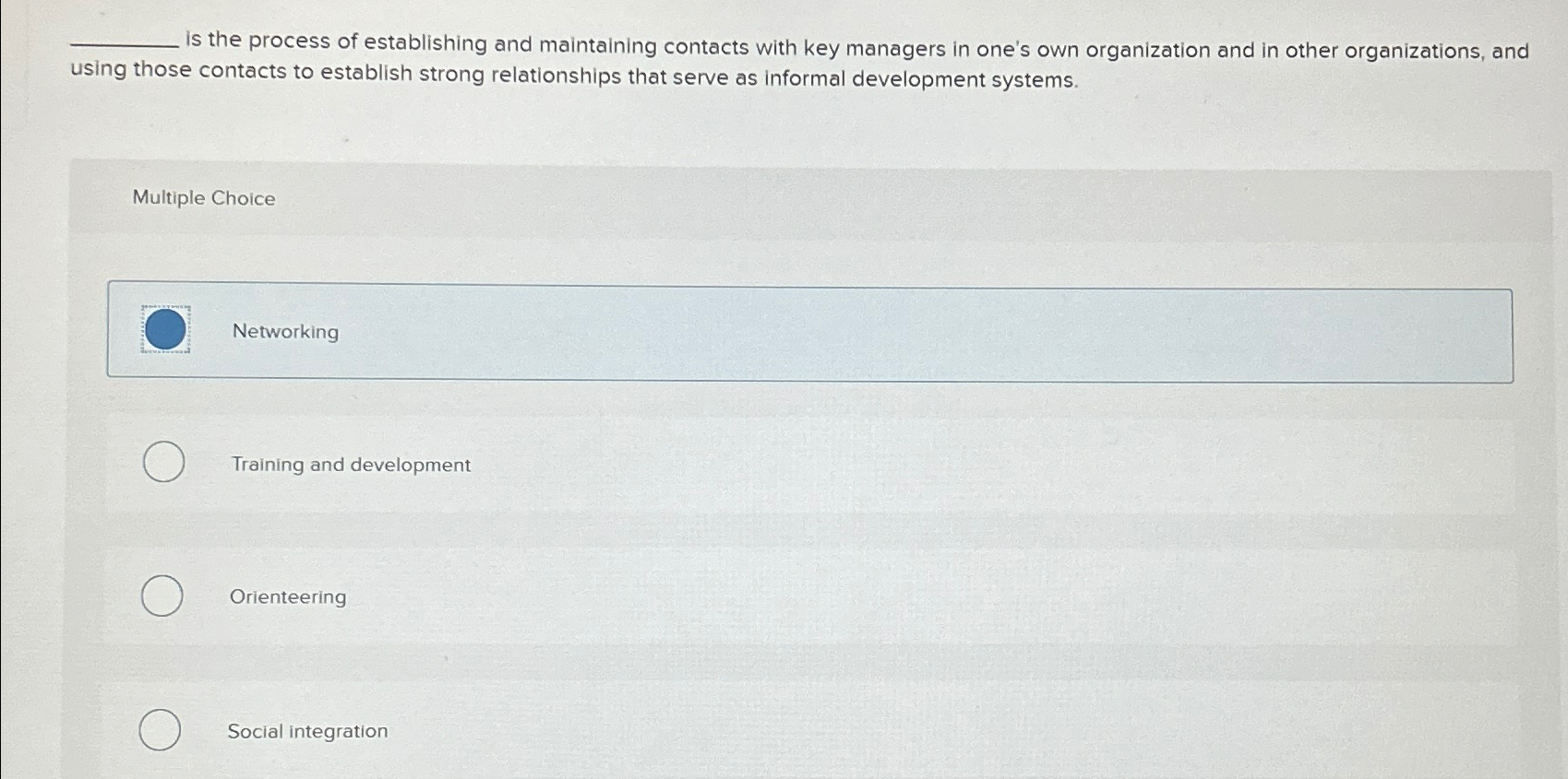 Solved is the process of establishing and maintaining | Chegg.com