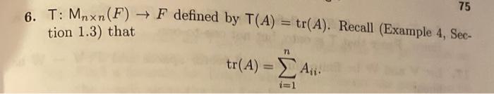 Solved For Exercises 2 through 6, prove that T is a linear | Chegg.com