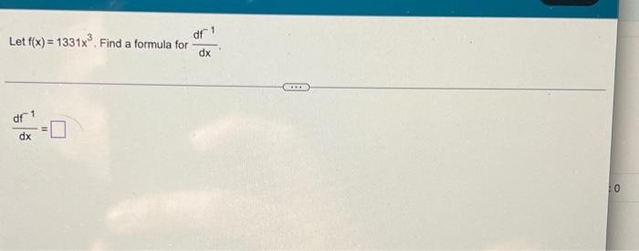 Solved Let f(x)=x4−2x−248,x>0.5. Find the value of dxdf−1 at | Chegg.com