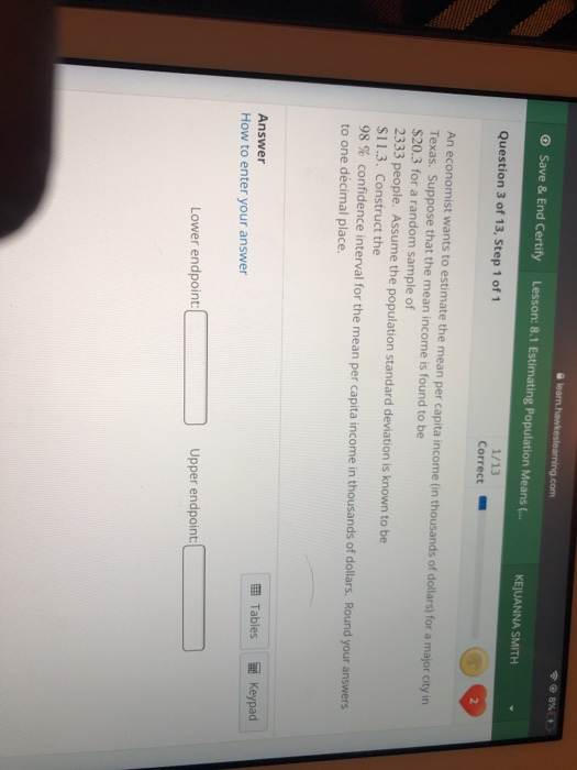 Solved learn.hawkesleaming.com O Save & End Certify Lesson: | Chegg.com