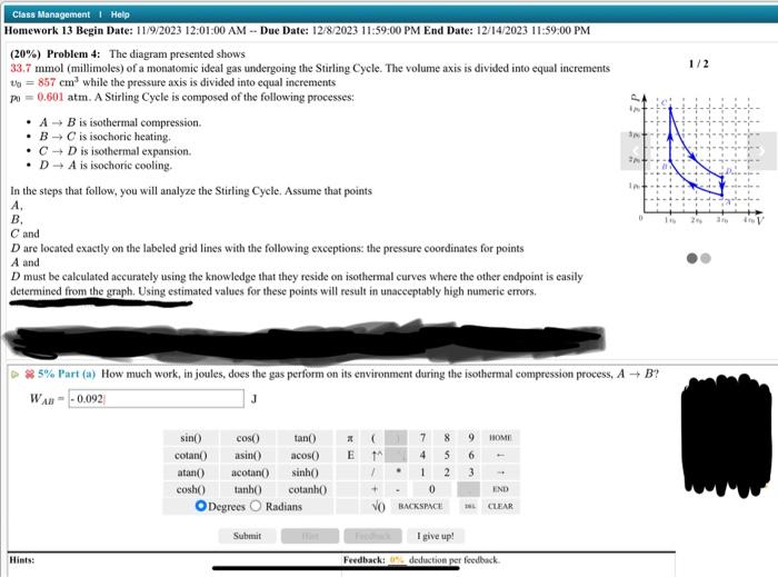 (20\%) Problem 4: The diagram presented shows | Chegg.com
