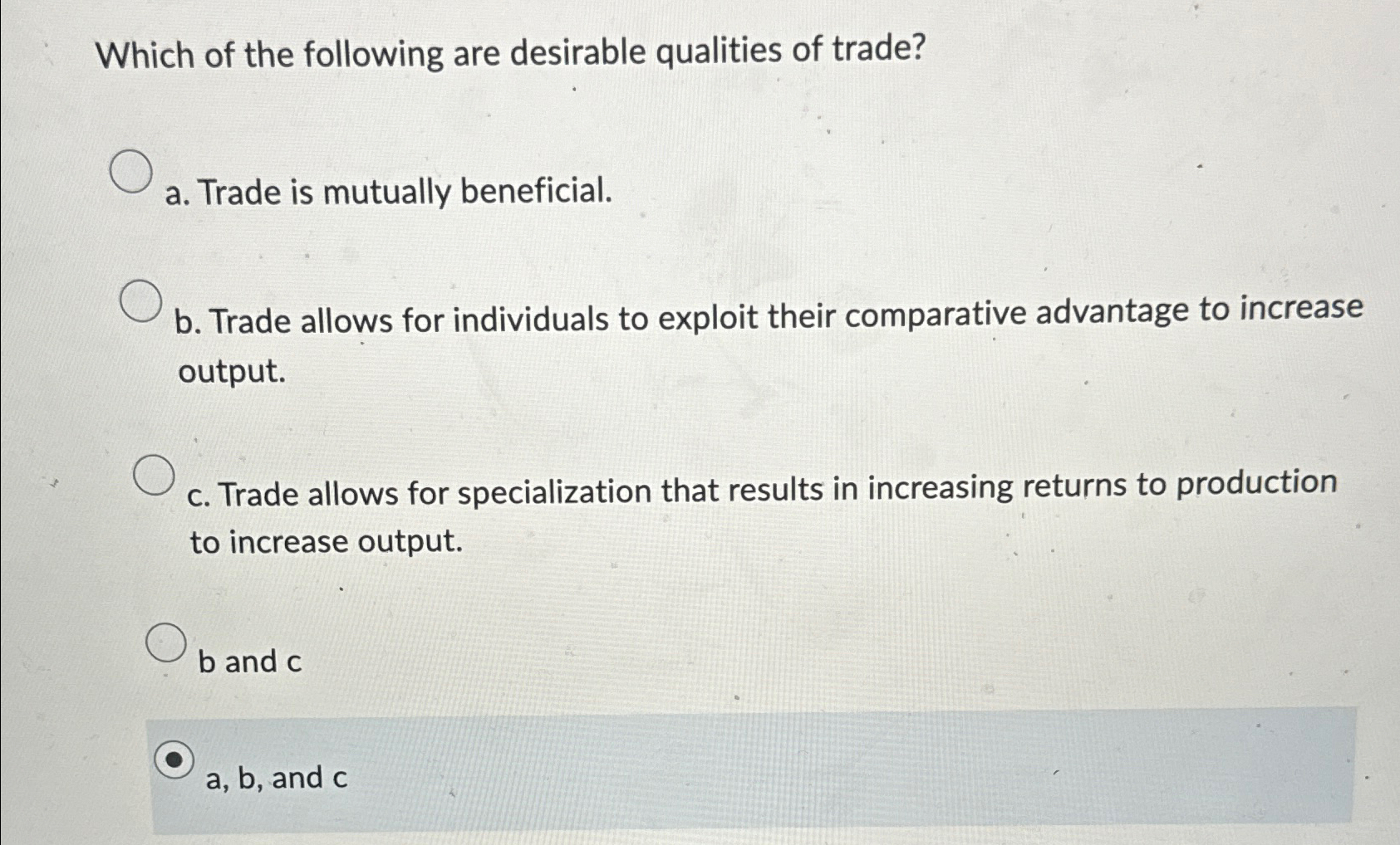 Solved Which of the following are desirable qualities of | Chegg.com