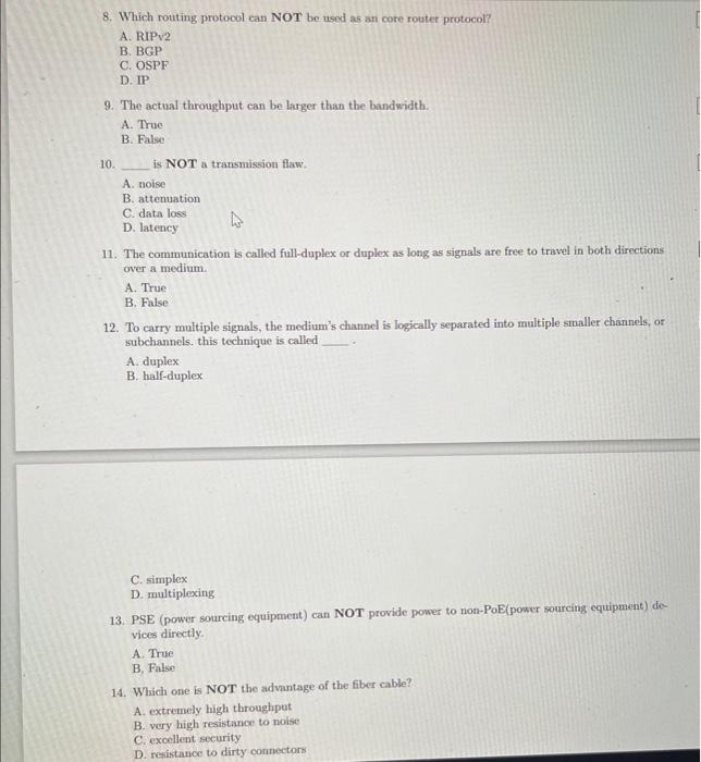 Solved 1. IP protocol is a layer protocol. A. 7 B. 4 C. 3 D. | Chegg.com