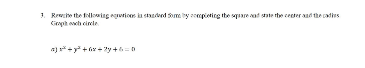 Solved Rewrite the following equations in standard form by | Chegg.com