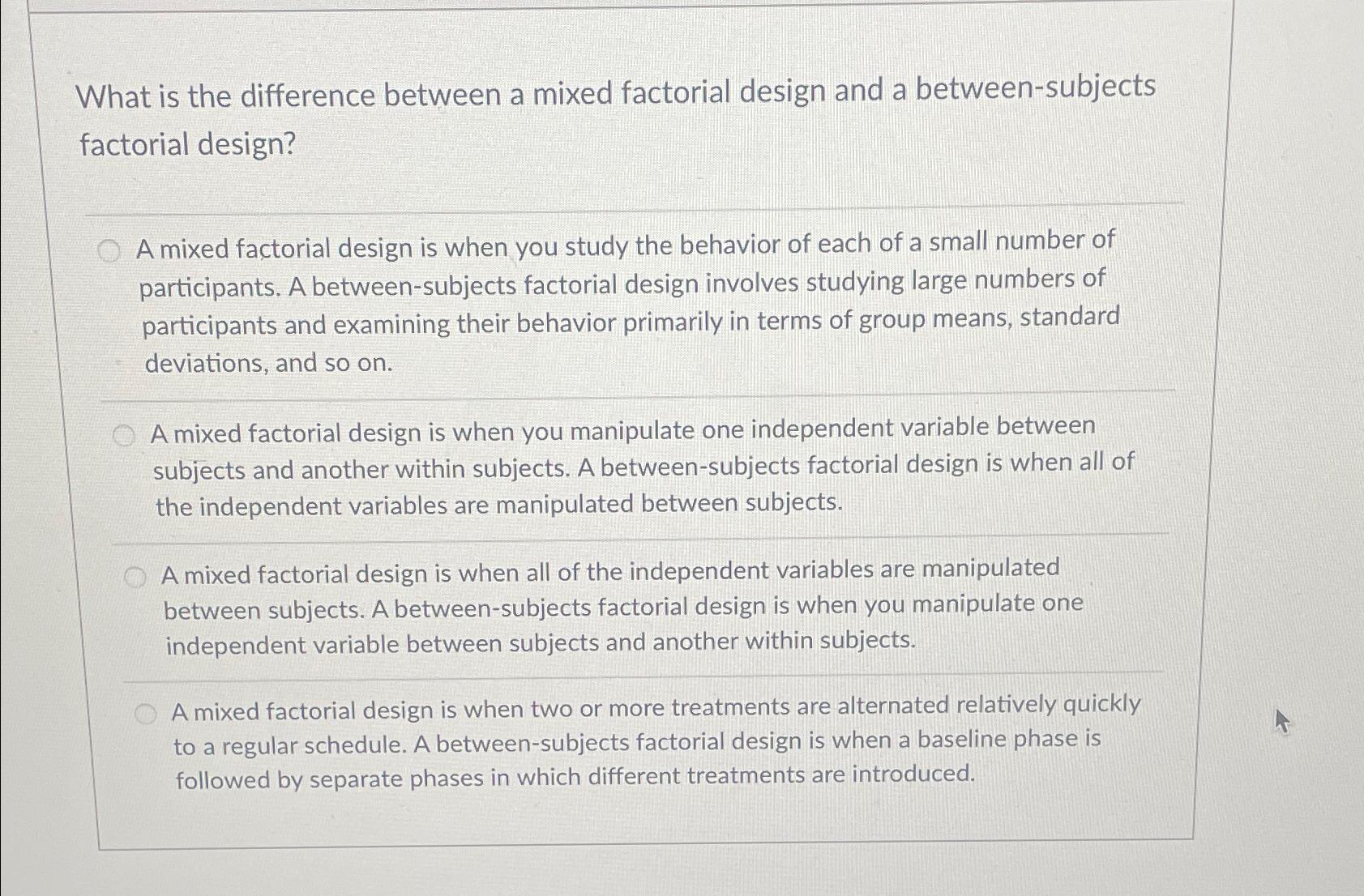 Solved What is the difference between a mixed factorial | Chegg.com Solved What is the difference between a mixed factorial | Chegg.com