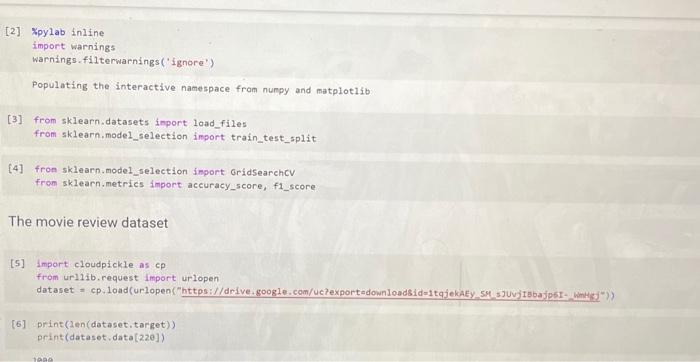 Solved [2] Xpylab inline import warnings warnings. | Chegg.com
