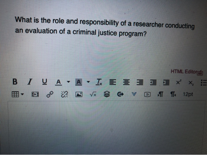 Solved what is the role and responsibility of a researcher | Chegg.com
