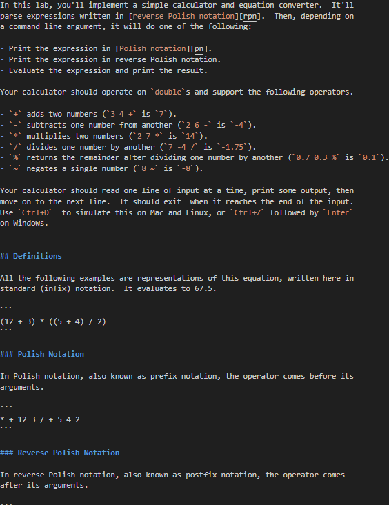 Solved In this lab, you'll implement a simple calculator and | Chegg.com